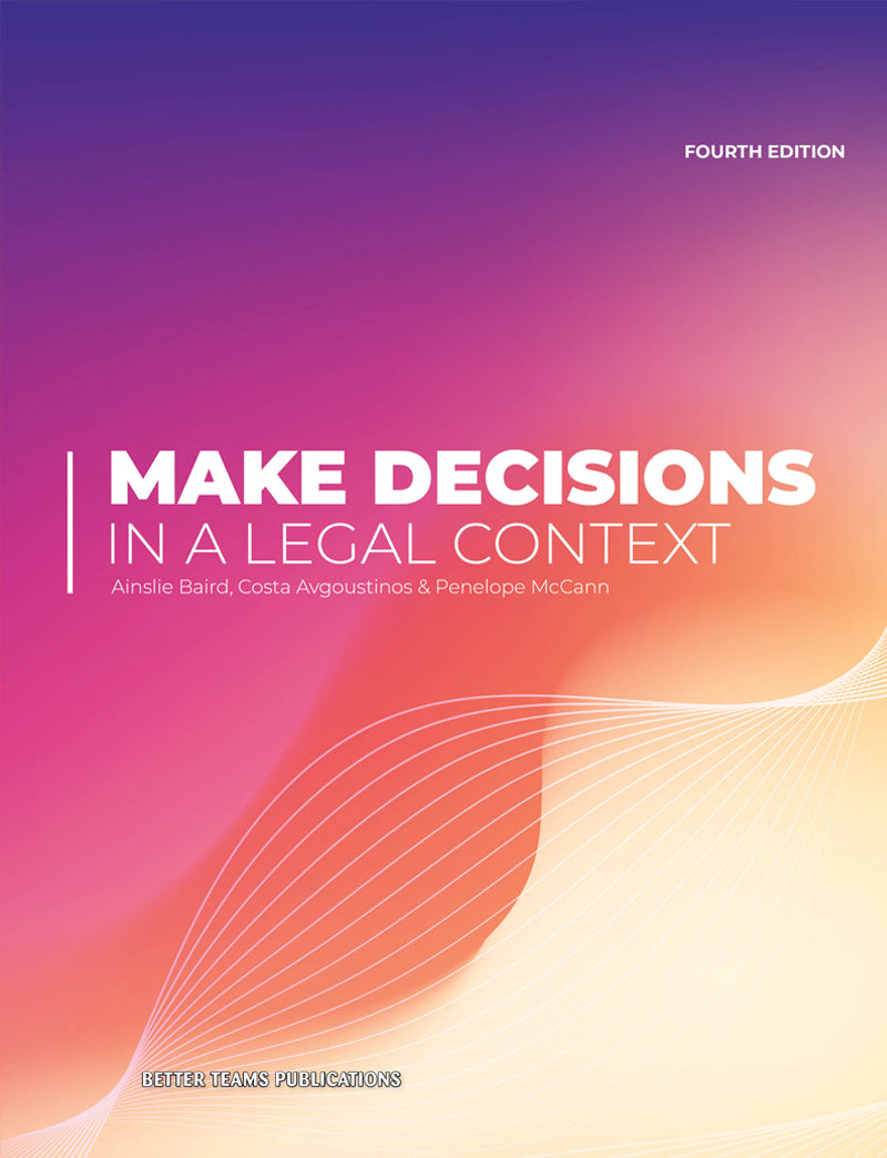 Make Decisions in a Legal Context – Learn Now Publications
